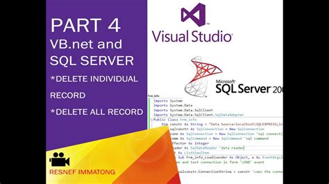 And Sql Server Delete Selected Record And All Record With Warning Message Part 4 Youtube