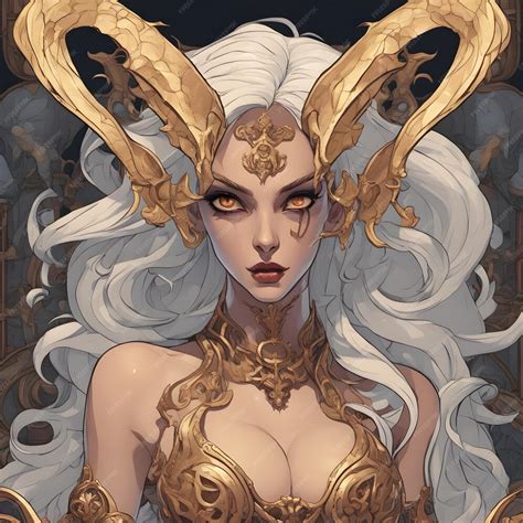 Premium Ai Image Very Detailed Illustration Succubus Ai Generative