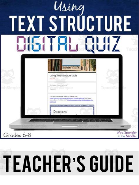 Text Structure Digital Quiz By Teach Simple