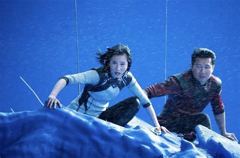 Meng Er Zhang And Simu Liu Behind The Scenes Of Shang Chi R Marvelstudios