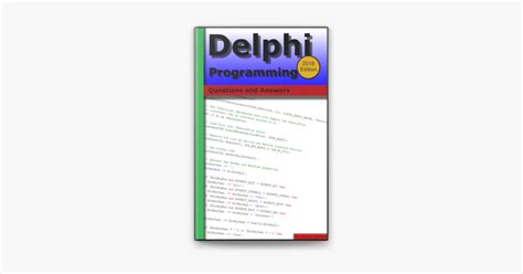 Delphi Programming Questions And Answers“ Von George Duckett In Apple