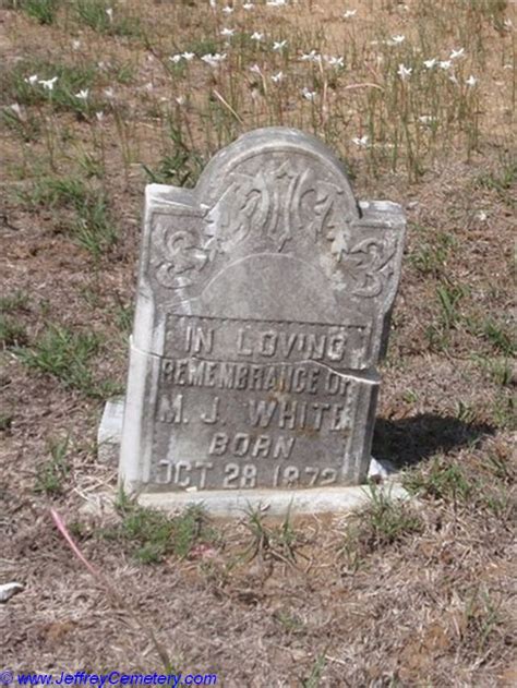 White Margaret Jane Jeffrey Cemetery