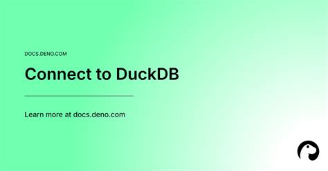Connect To Duckdb
