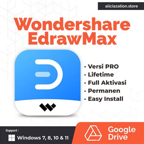 Jual Wondershare EdrawMax Full Version Lifetime Excellent Flowchart Software Diagramming