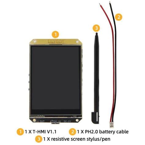 lilygo t hmi esp32 s3 2 8 inch ips tft display met touchscreen