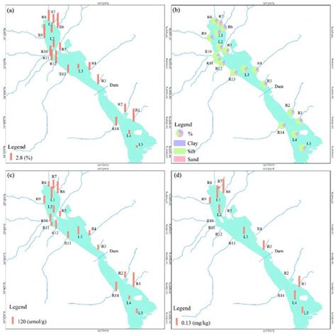 Spatial Distribution Of Basic Properties Of Sediment Including A The
