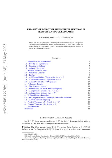 Pdf Phragmen Lindelof Type Theorems For Functions In Homogeneous