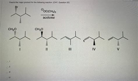 Solved Predict the major product for the following reaction. | Chegg.com