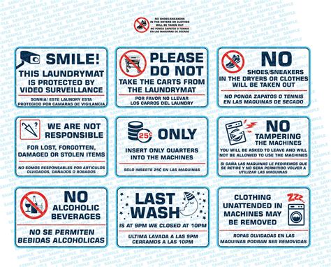 Commercial Laundromat Laundry Signs Hd Download And Print Files Pdf