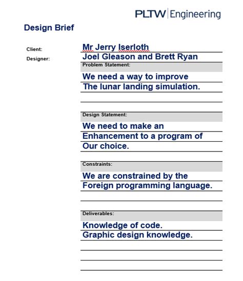 Computer Science Pltw