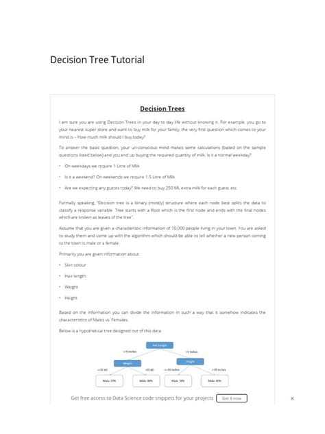 Decision Tree Tutorial Pdf Statistics Applied Mathematics Decision Tree Tutorial Pdf Statistics Applied Mathematics