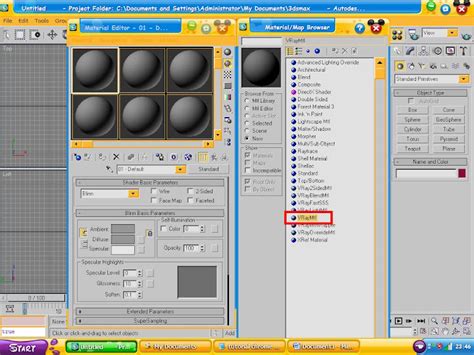 Membuat Chrome Material Untuk Vray
