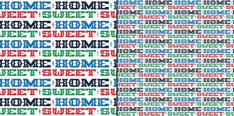 Premium Vector Home Sweet Home Wording Seamless Pattern Illustration