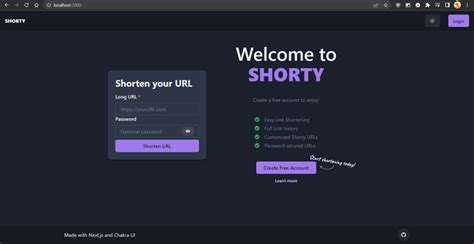 github marcustxk shorty a url shortener with optional password