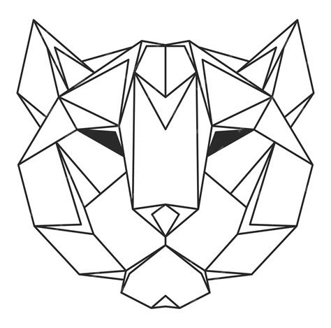 Rysunek Przedstawiający Głowę Pantery Premium Wektor