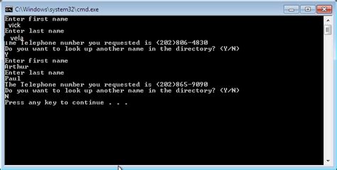 Write A Simple Telephone Directory Program In C