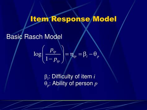 Ppt Link Between Multilevel Modeling And Item Response Modeling Multilevel Measurement