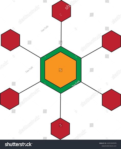 Hexagonal Network Illustration Concept Networking Stock Vector Royalty Free 2225397879