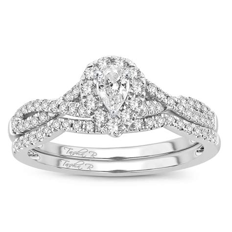 14k 050ct Fancy Cut Bridal Ring Unclaimed Diamonds