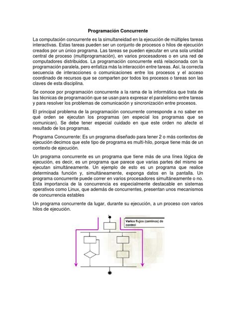 programación concurrente pdf hilo computación sistema operativo