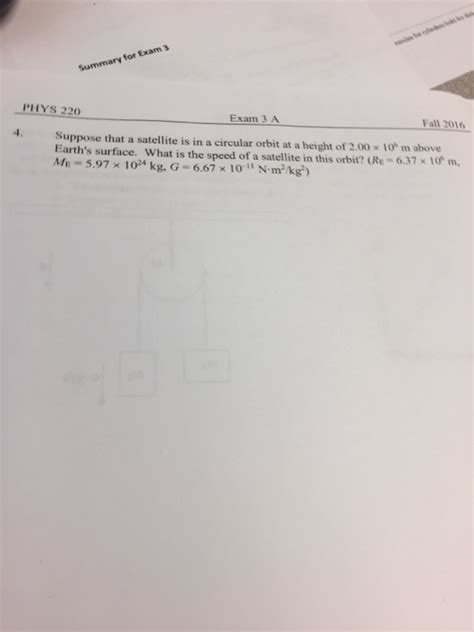 solved suppose that a satellite is in a circular orbit at a