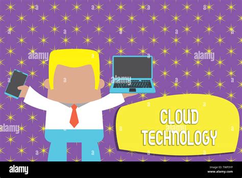 Conceptual Hand Writing Showing Cloud Technology Concept Meaning Storing And Accessing Data And