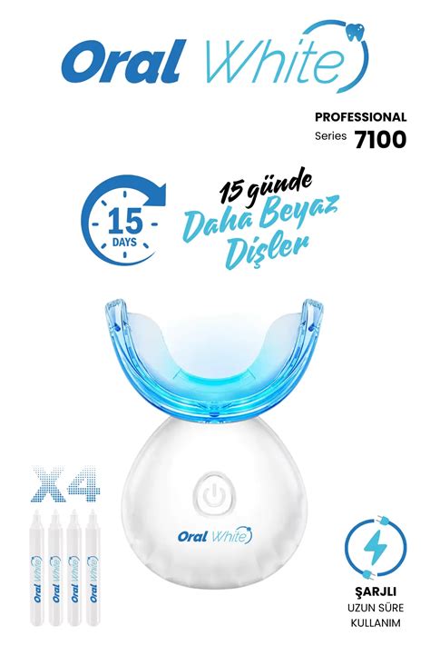 Oral White Professional Series 7100 Şarjlı Diş Beyazlatma Kiti 32 Led