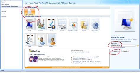 cara membuat database di microsoft access