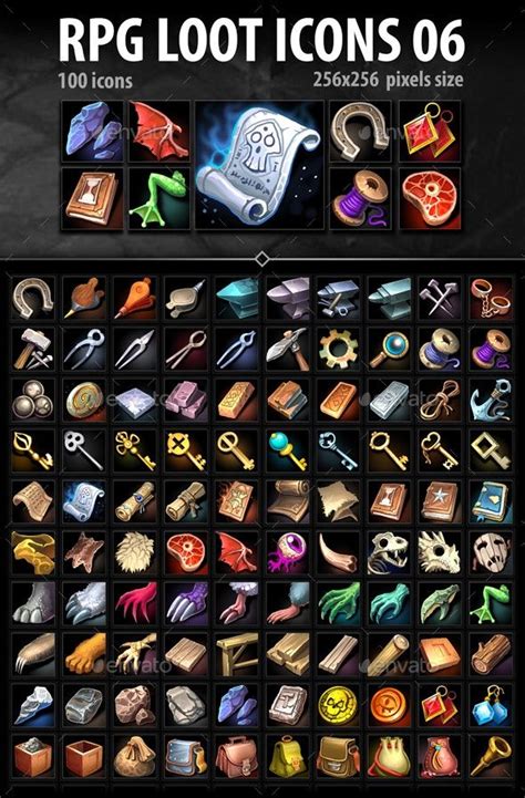 Rpg Loot Icons 16 Artofit