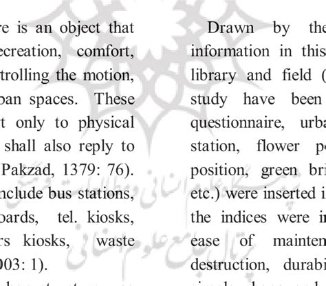 The Plan For Tehran Parks Download Scientific Diagram