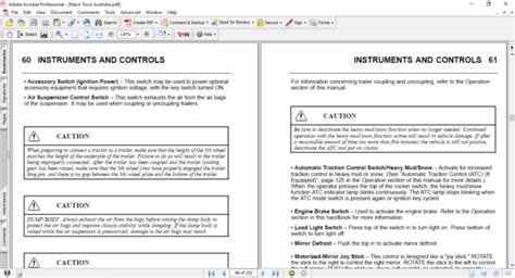 Mack Truck Australia CMM CMH CLX CXX CSM Operator S Manual