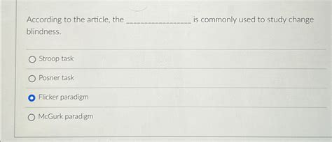 Solved According To The Article The Is Commonly Used To