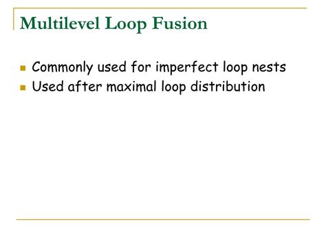 Ppt Creating Coarse Grained Parallelism For Loop Nests Powerpoint