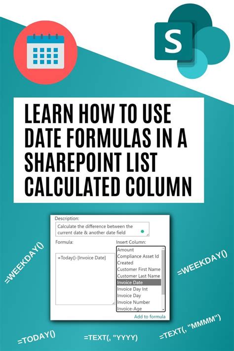 Learn How To Use Date Formulas In A Sharepoint List Calculated Column