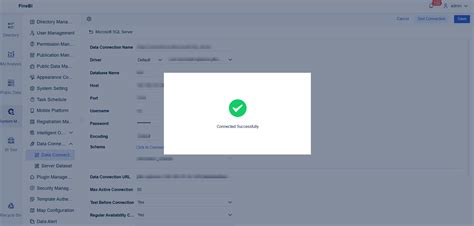 Data Connection To Microsoft Sql Server Finebi Help Document