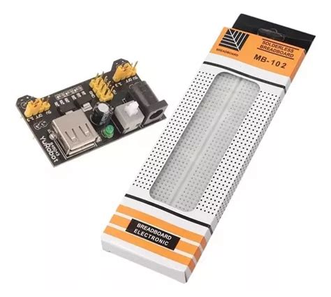 Kit Protoboard De Pontos Furos Fonte De Alimentação MercadoLivre
