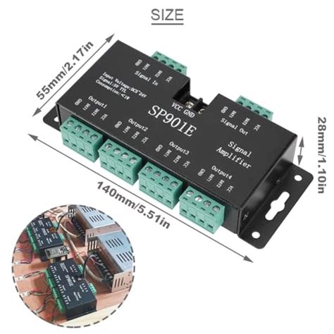 Youmile Led Strip Amplifier Sp901e Pixel Signal Data Spi Repeater Controller Addressable Rgb
