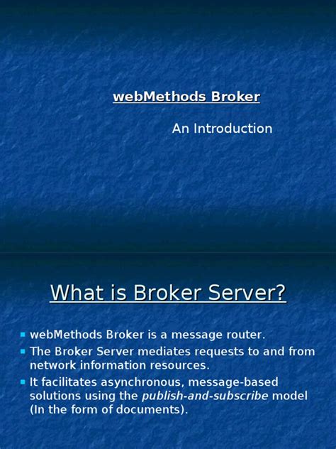 Webmethods Broker Pdf