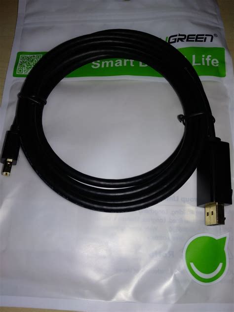Ugreen Mini Dp To Dp Cable M Black Itg Solutions Pte Ltd