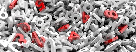 Premium Photo Education Maths Calculation Concept Red Figures Numbers Among White Numbers Full