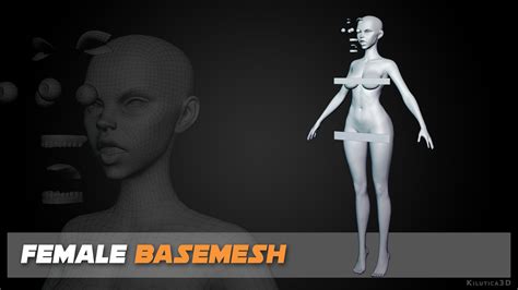 Female Base Mesh Udim Workflow By Kilutica3d On Deviantart
