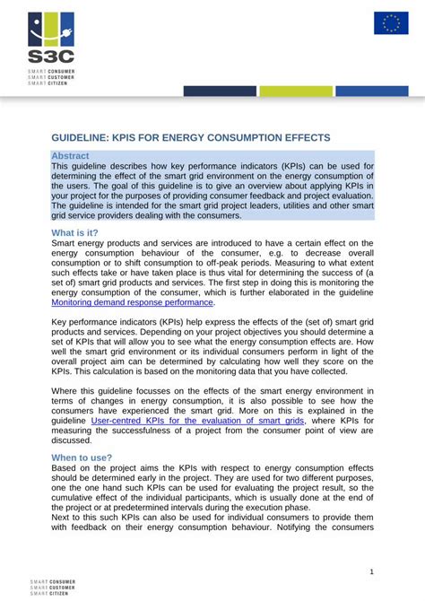 pdf guideline kpis for energy consumption … · 3 table 1 examples of