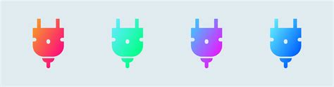Socket Solid Icon In Gradient Colors Power Plug Signs Illustration 44765683 Vector Art At Vecteezy
