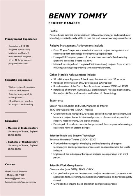 Cv Format 12 Best Samples And Top Formatting Guidelines
