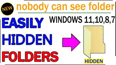 How To Hide Folder In Windows 10 8 7 Helpful Guide Adil Muneeb Official Youtube