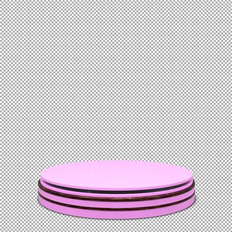 아름답고 우아한 격리된 연단 3d 렌더링 프리미엄 Psd 파일