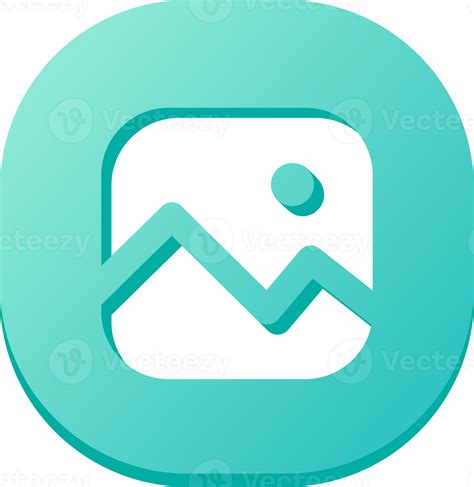 Picture Icon In Flat Design Style Gallery Symbol Illustration 21277891 Png