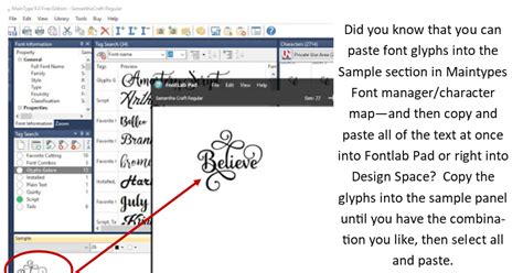 fields of heather quick tip copy and paste all chosen glyphs at once