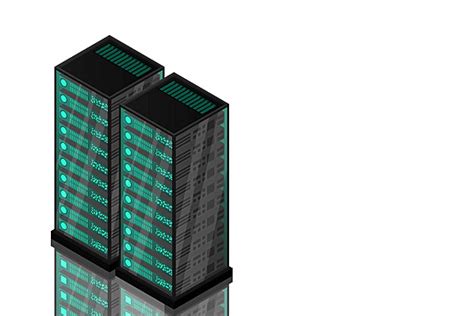 Cuttingedge Technology Mainframe And Powered Server In A Data Center With Cloud Data Storage