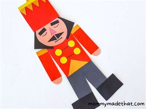 Paper Nutcracker Craft With Free Template
